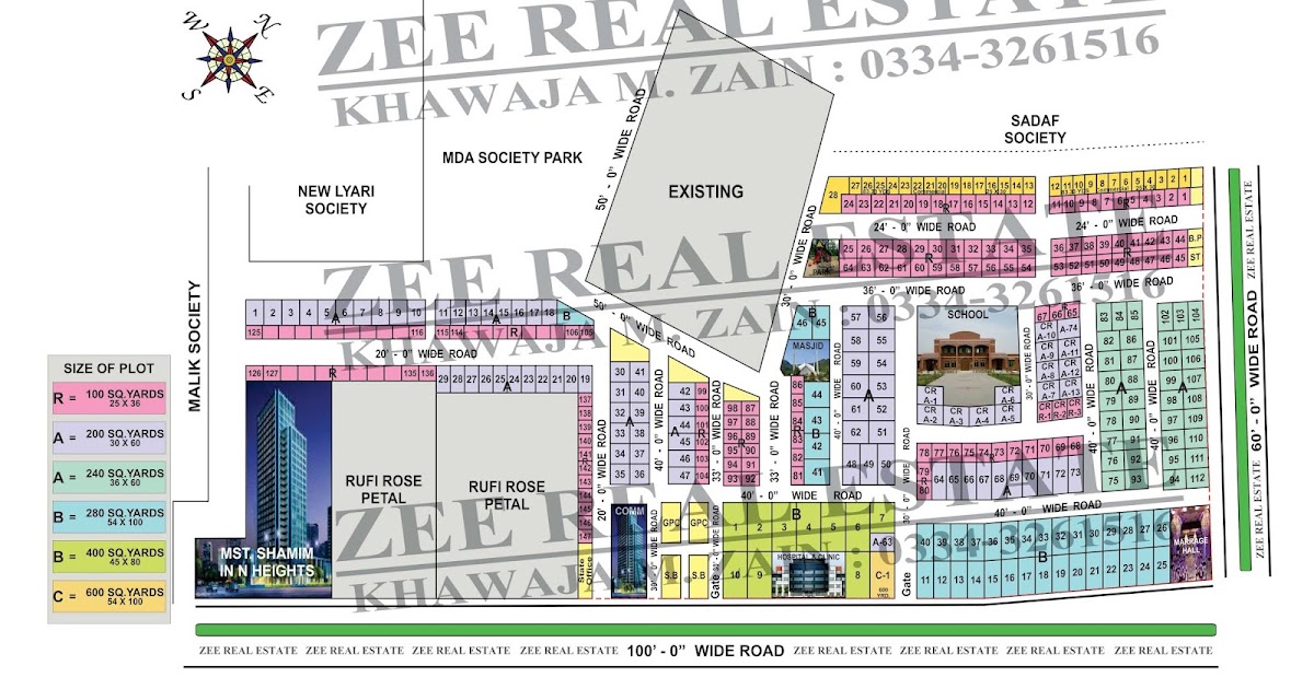 KDA Employees Cooperative Housing Society Map