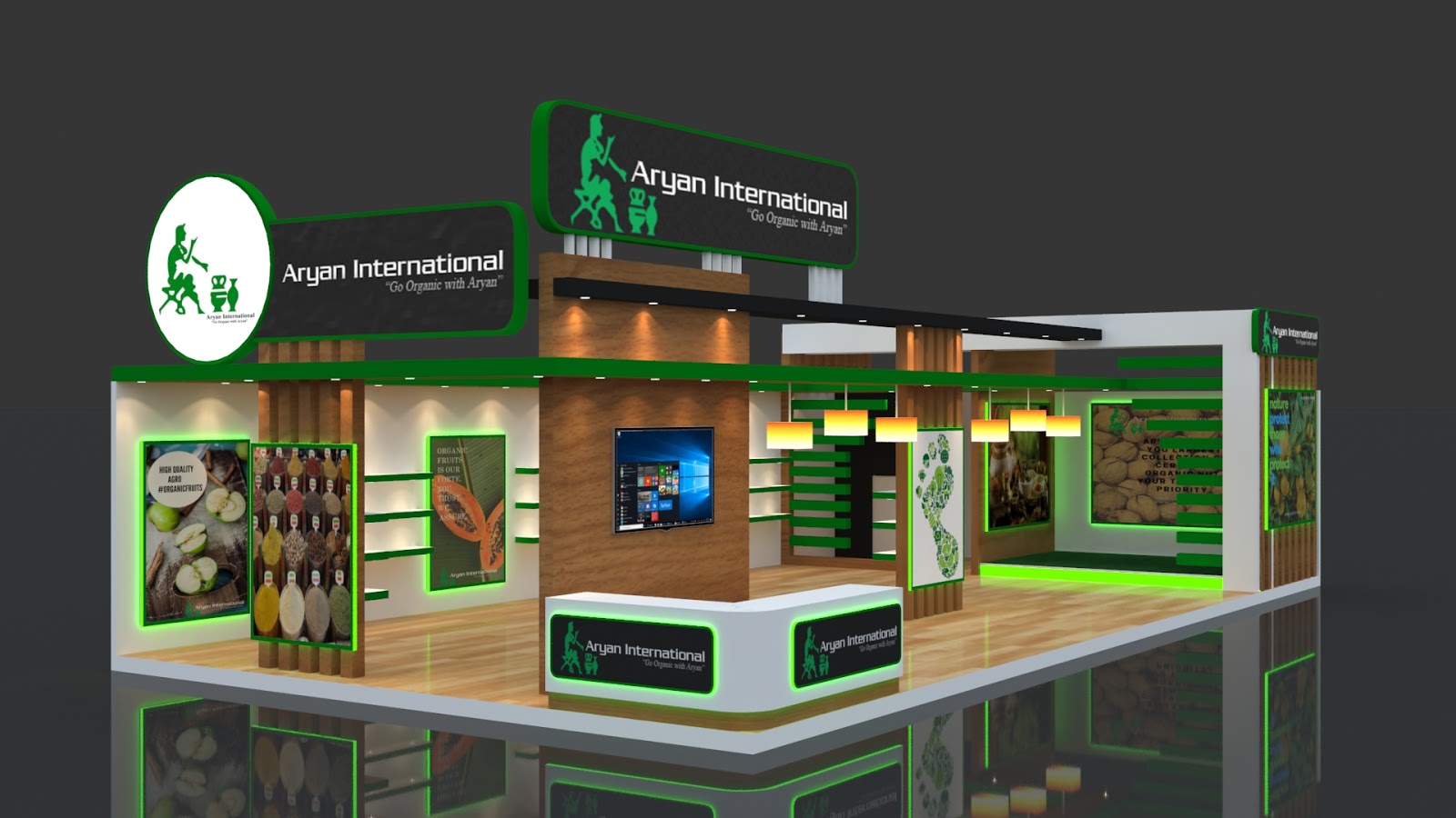 ARYAN INTERNATIONAL BOOTH DESIGN