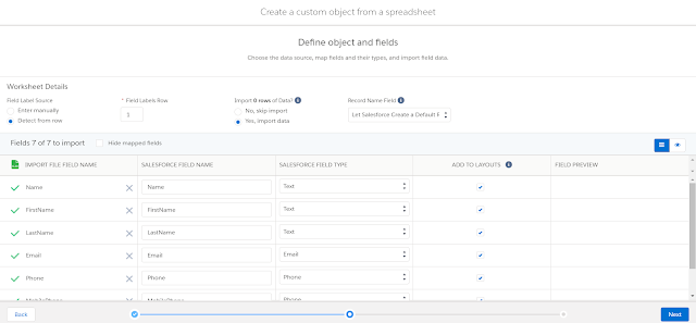 Salesforce Code Crack Create Object From Spreadsheet Using Lightning