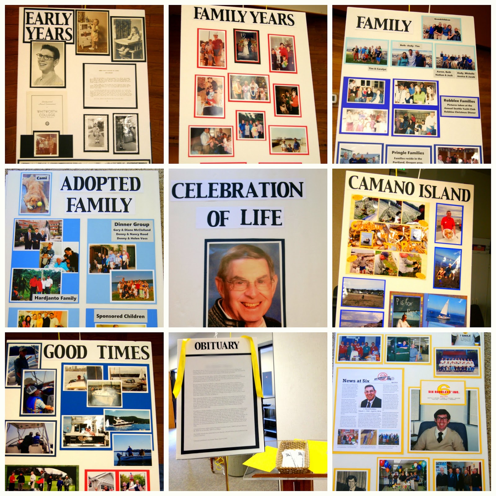 Memorial Poster Boards