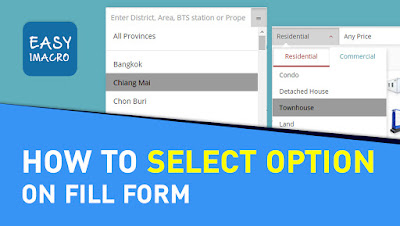 EASY IMACROS: HOW TO SELECT OPTION ON FILL FORM