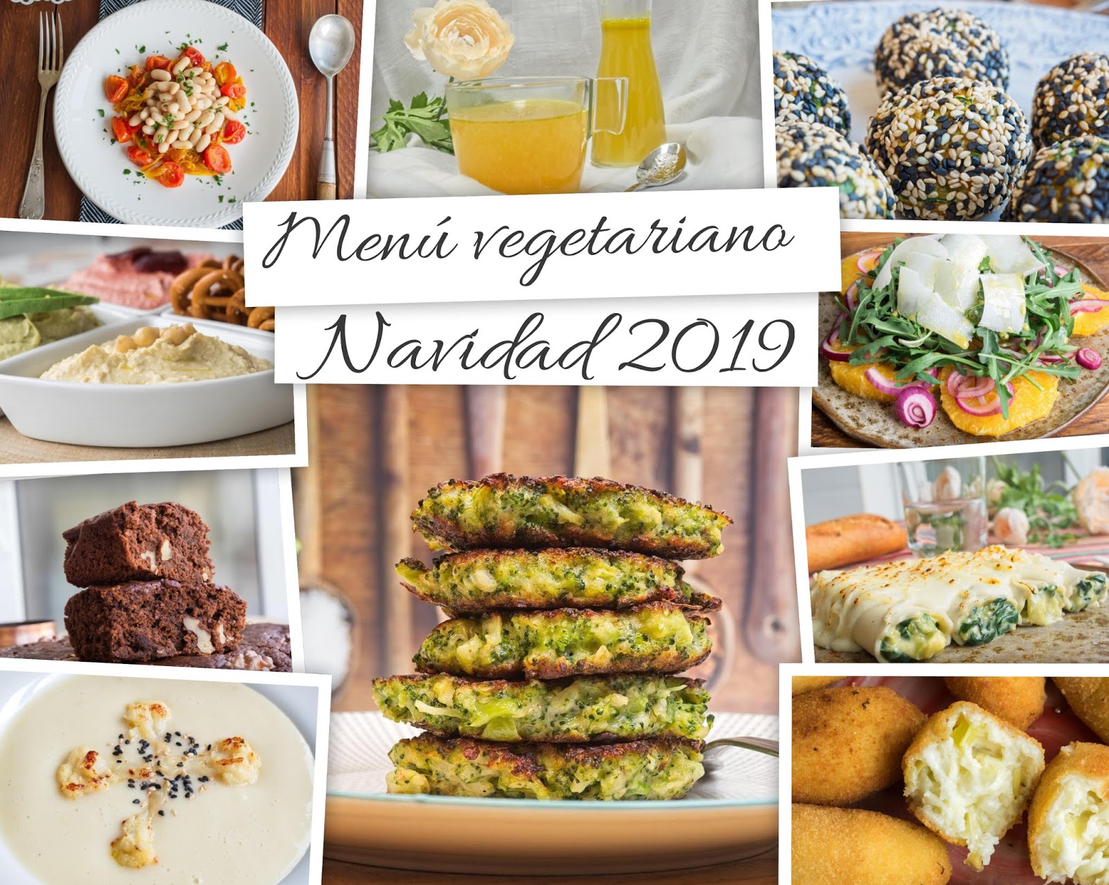 Menú vegetariano especial Navidad 2019