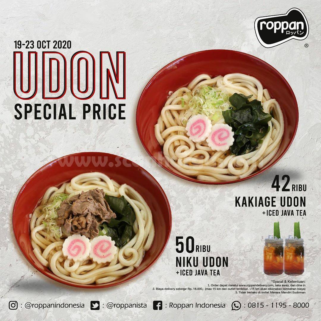 Roppan Promo UDON Special Price mulai Rp 40Ribuan - scanharga