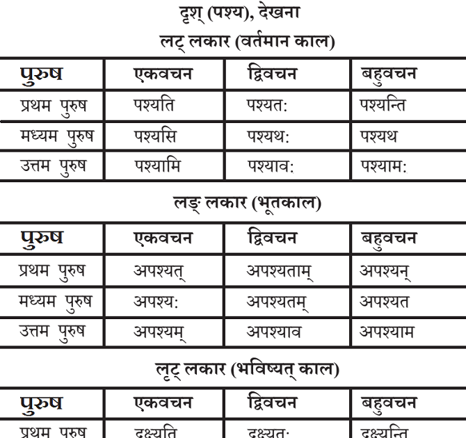 पश्य/दृश् धातु के रूप संस्कृत में – Drash/Pashya Dhatu Roop In Sanskrit ...