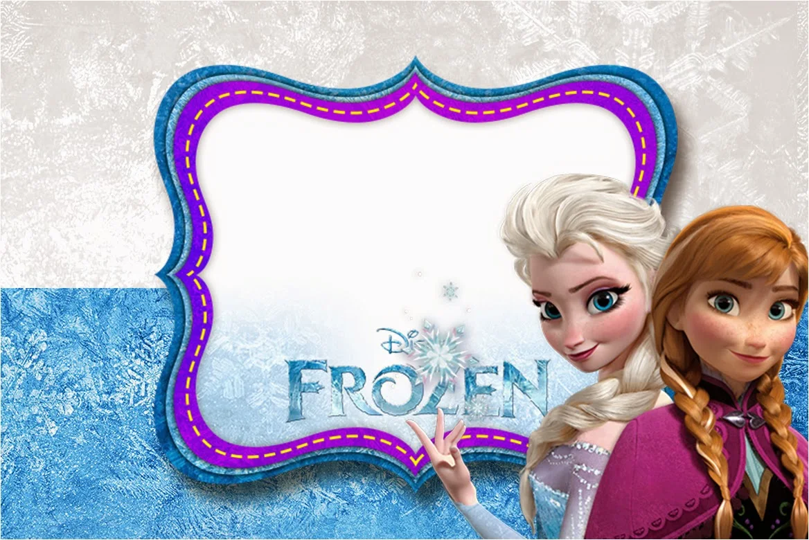 Frozen Invitation Background