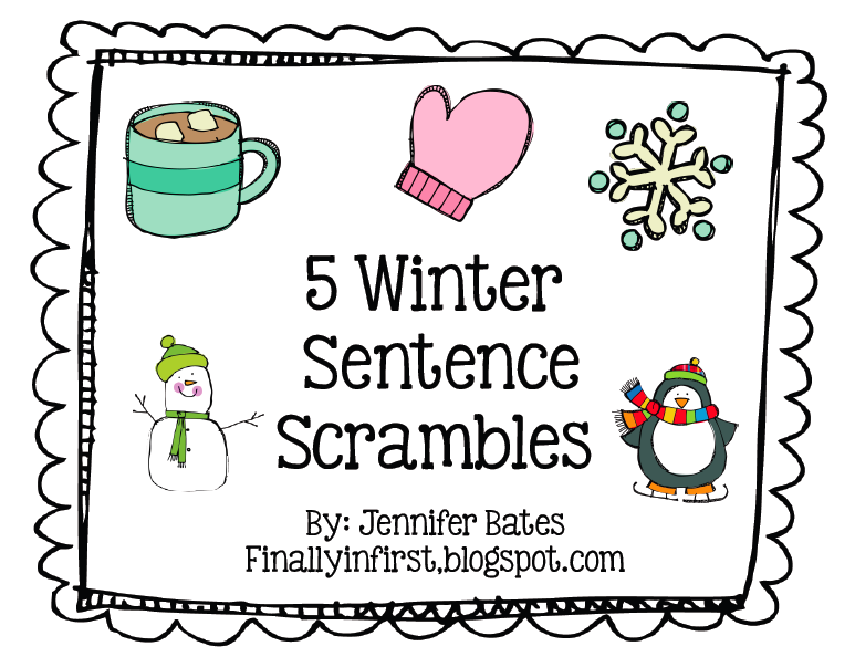 Finally in First: FREE Winter Sentence Scrambles