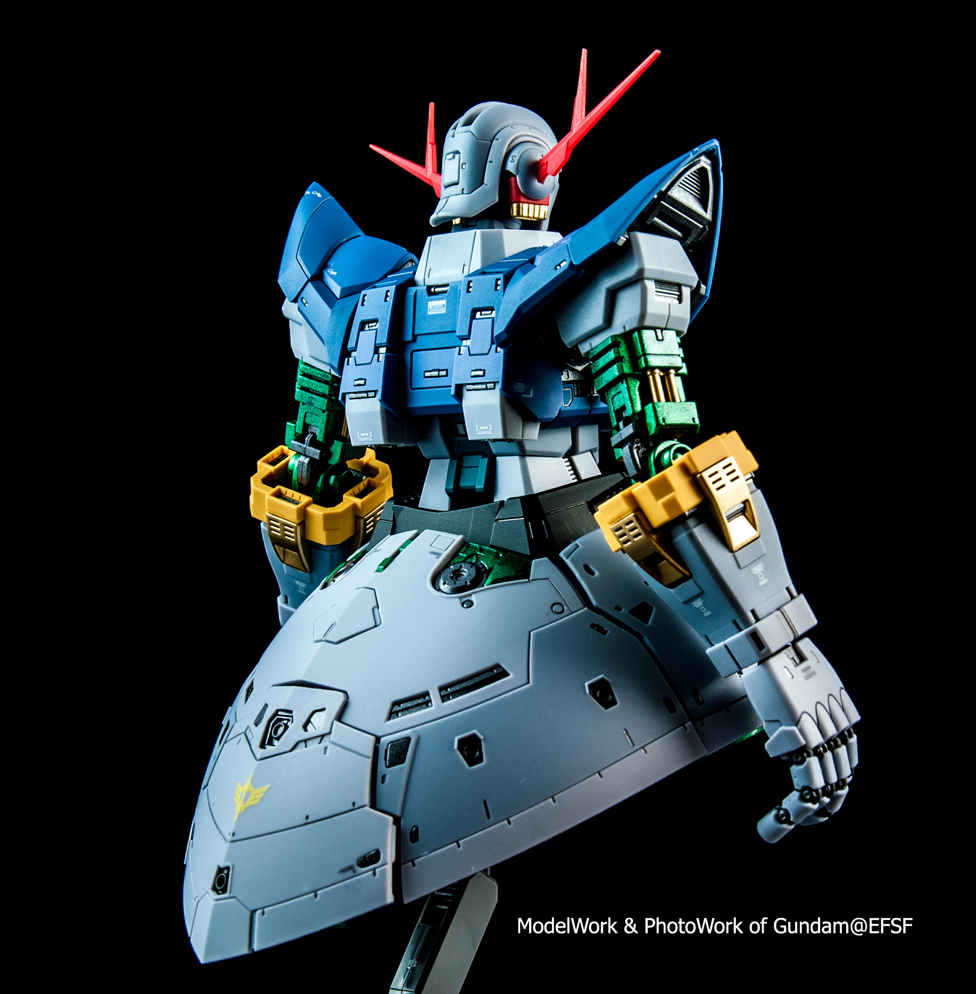 The WhiteBase of Gundam@EFSF: RG Zeong【MSN-02 自護號】素消 Speed Modelling