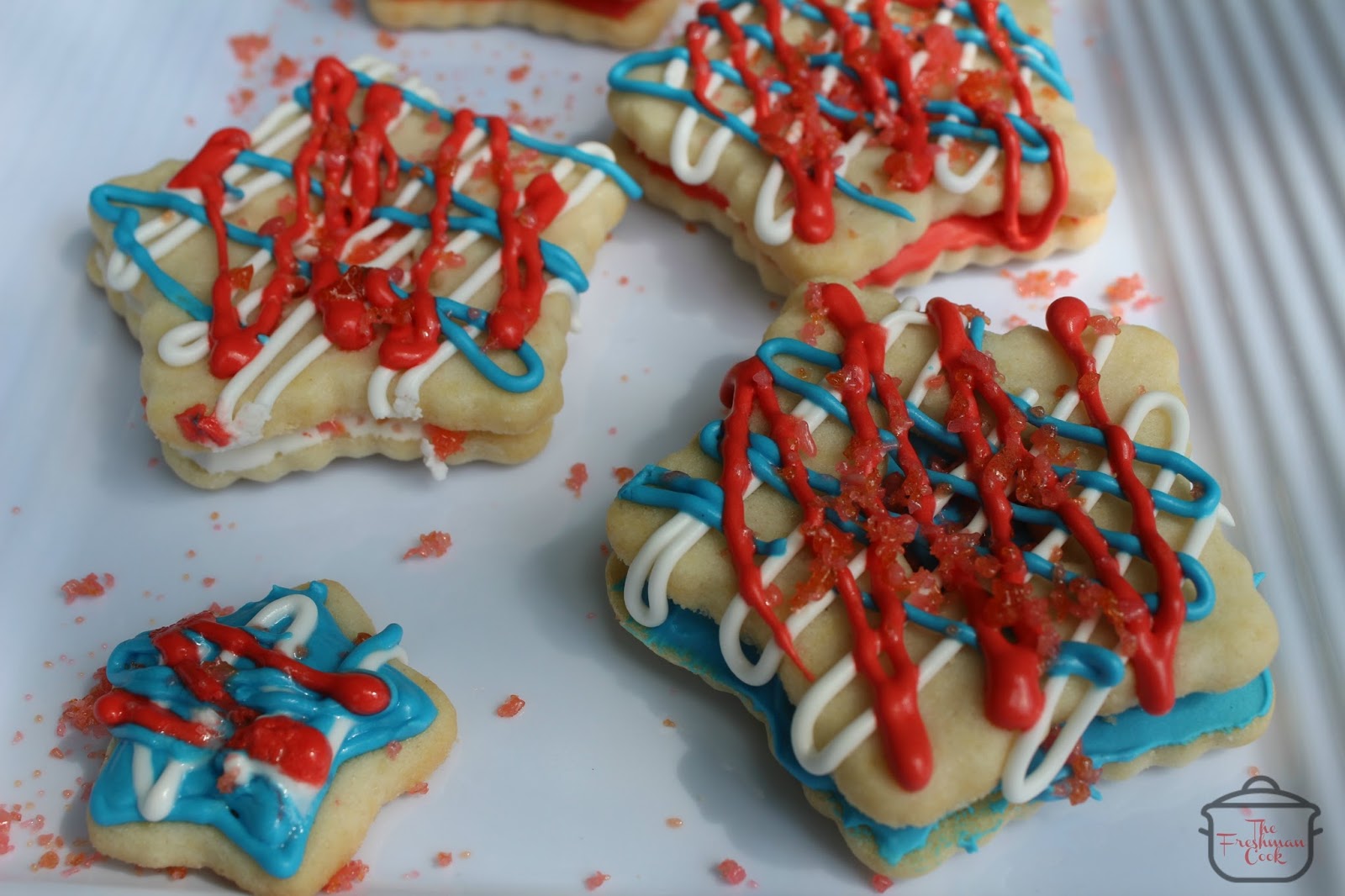 The Freshman Cook: Star Spangled Cookies / #SundaySupper