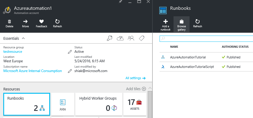 Azure automation:Using Graphical runbooks ~ The Technology Chronicle Azure automation:Using Graphical runbooks ~ The Technology Chronicle