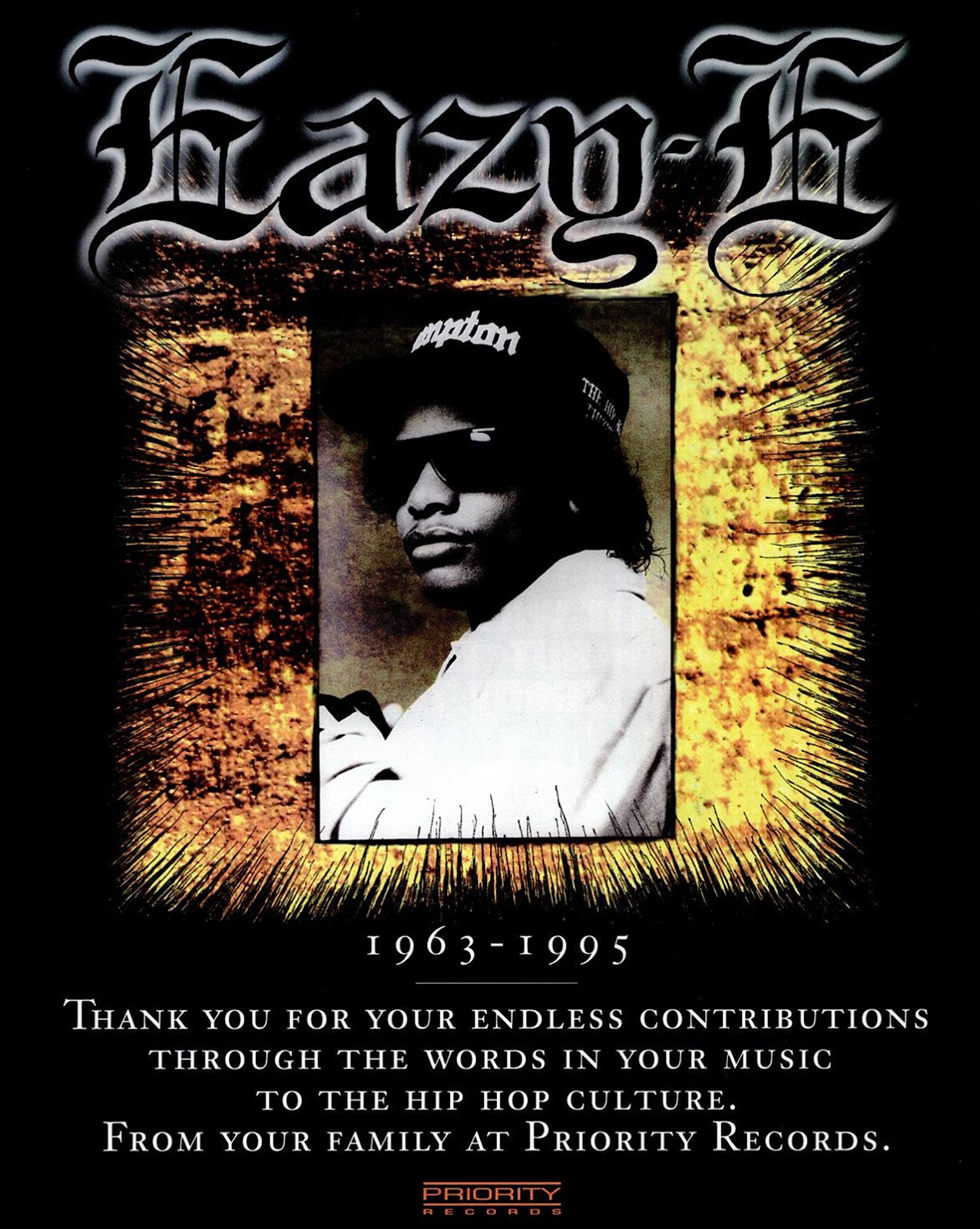 Hip-Hop Nostalgia: Eazy-E (September 7, 1964 - March 26, 1995)