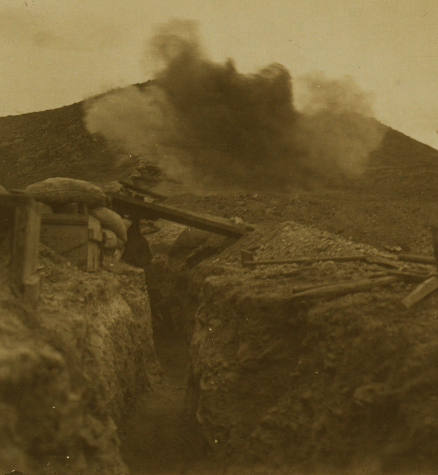 The Chubachus Library Of Photographic History A Japanese Shell Exploding Next To A Russian