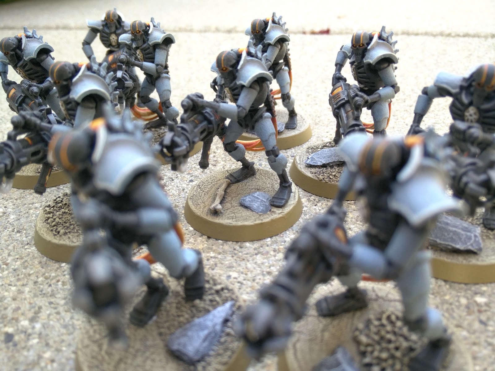 Necron Army Work in Progress pics: Tesla Immortals Done!