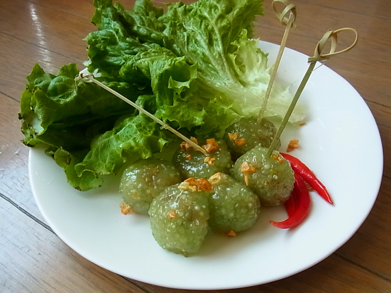 Steamed Tapioca Pearls Dumplings with Pork - Taste of Siam
