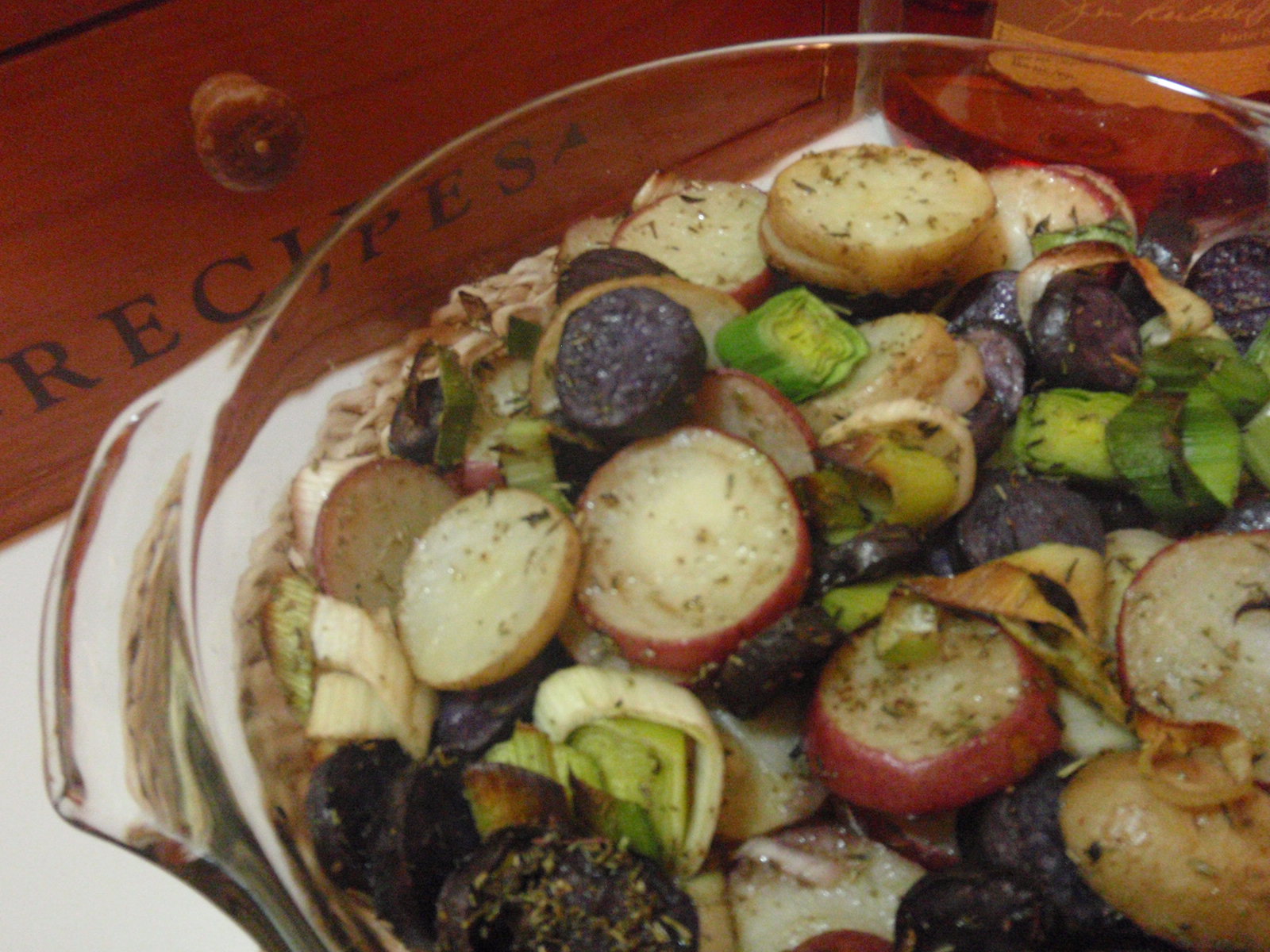 Seasons from Scratch: Roasted Tri-Colored Potatoes and Leeks