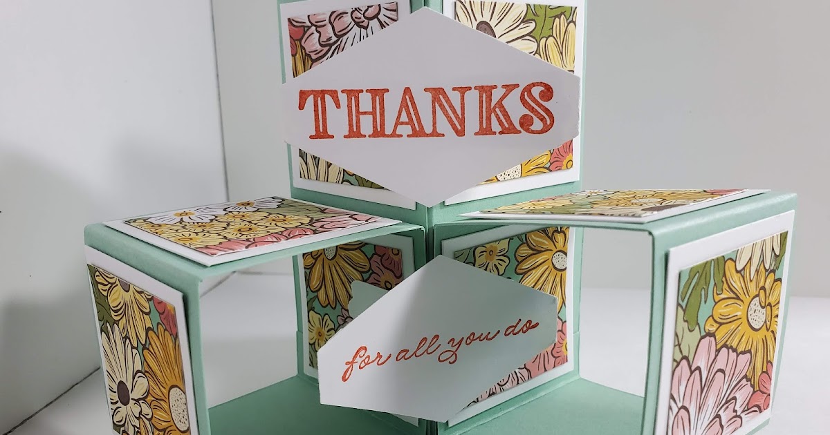 Sharon It With You: Video #10 Cube Card Tutorial using one piece of 8-1 ...