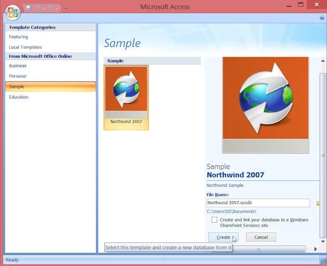 Mengaktifkan File Northwind Database Sebagai Bahan Referensi Untuk ...