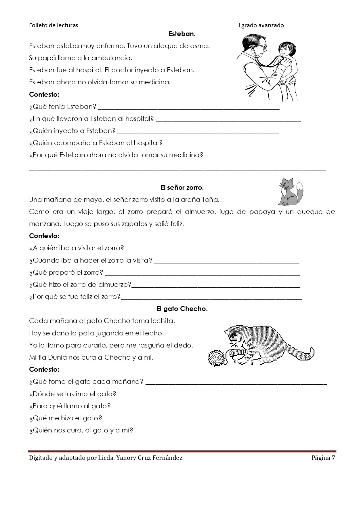 Comprensión lectora pdf primaria