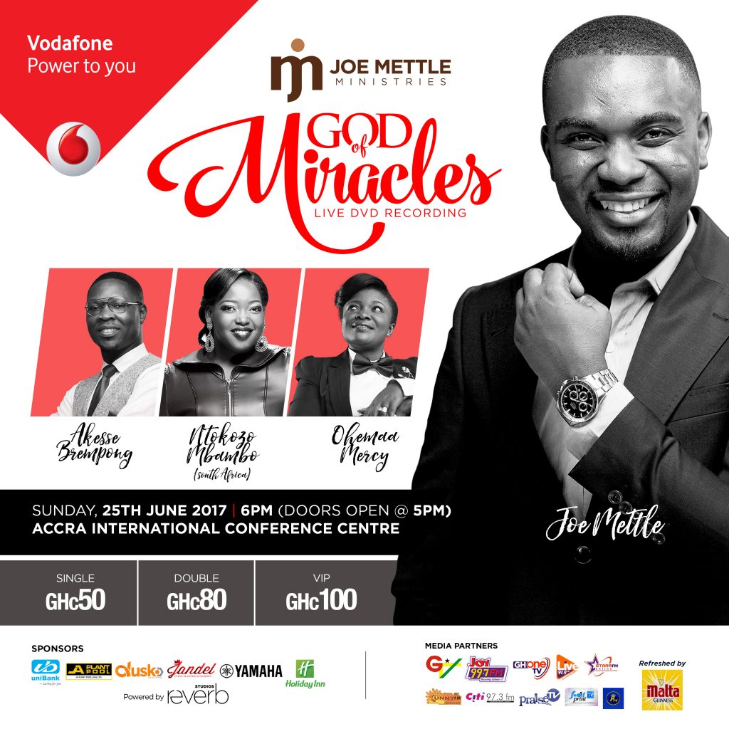Joe Mettle Live in Concert this Sunday – Praiz Reloaded - Alertghana.com