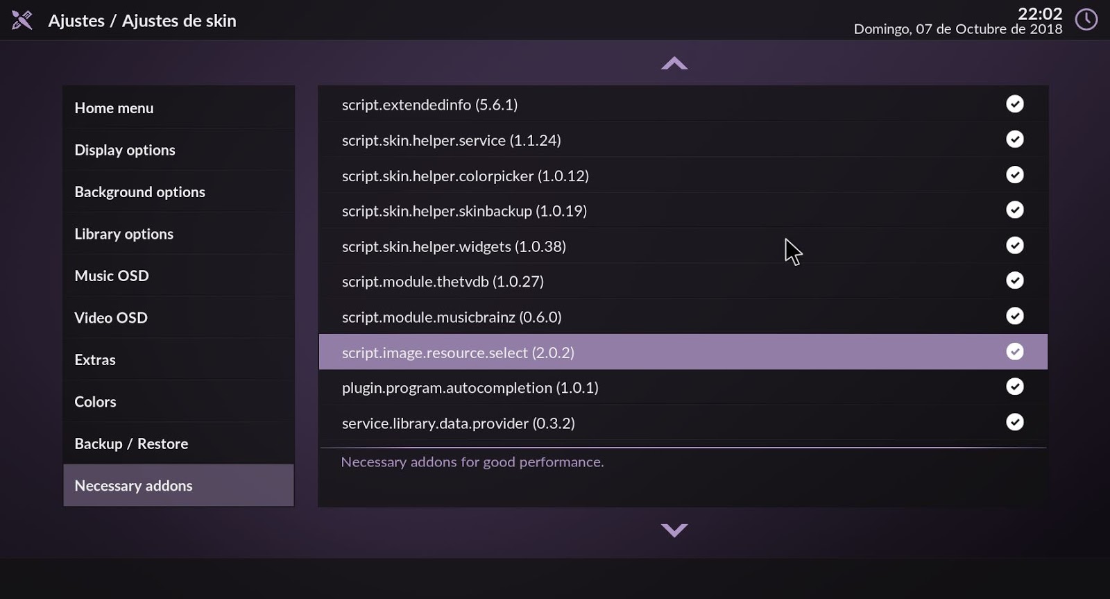 ESTUARY MOD - Kodi 17 & Kodi 18 - PLUGINSXBMC