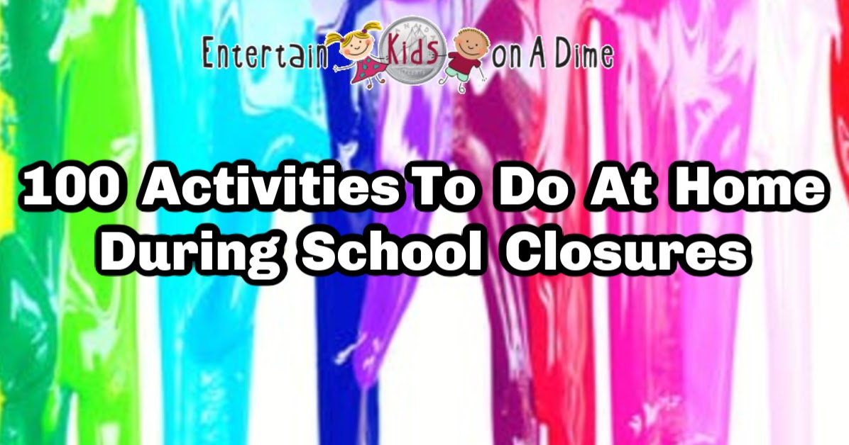 Kindergarten and Mooneyisms: 100 Activities To Do At Home During School ...