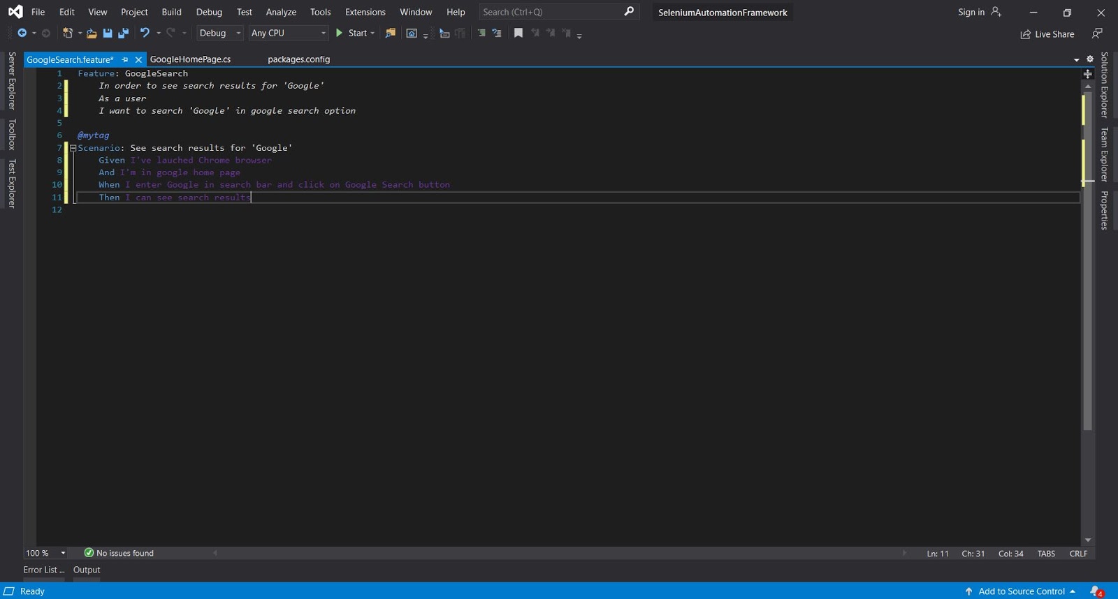 QA & Test Automation: Cucumber Selenium test automation framework using ...