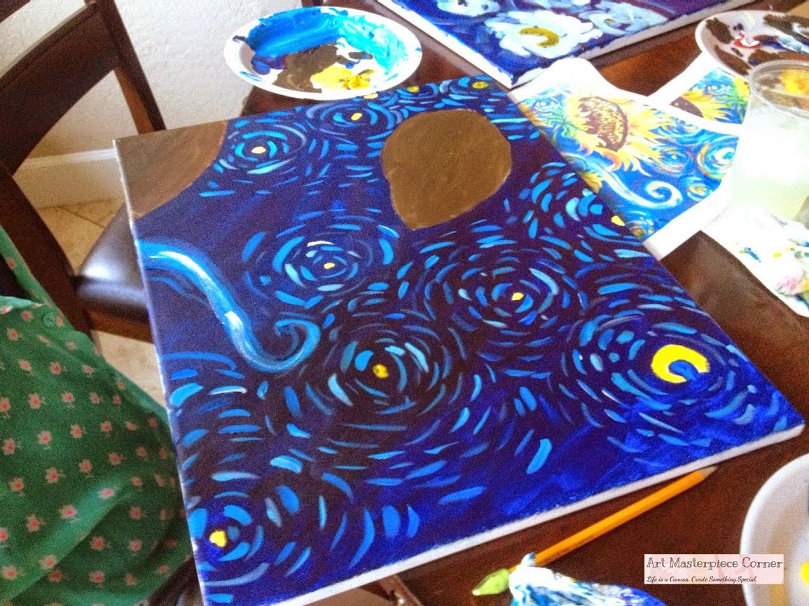 Art Masterpiece Corner: Van Gogh Inspired Sunflowers