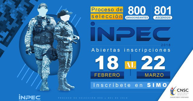 Inpec abre inscripciones para convocatorias - Notas Rosas