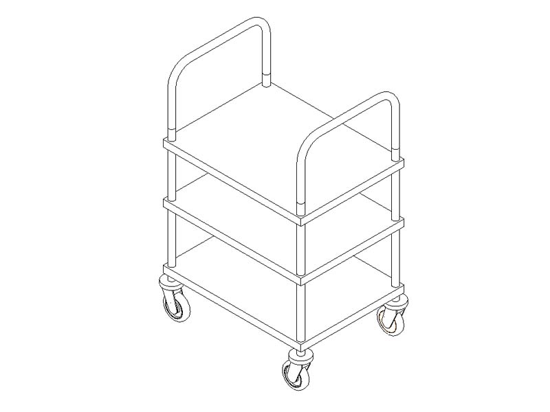 BIM HEALTHCARE REVIT FAMILIES : Utility Carts