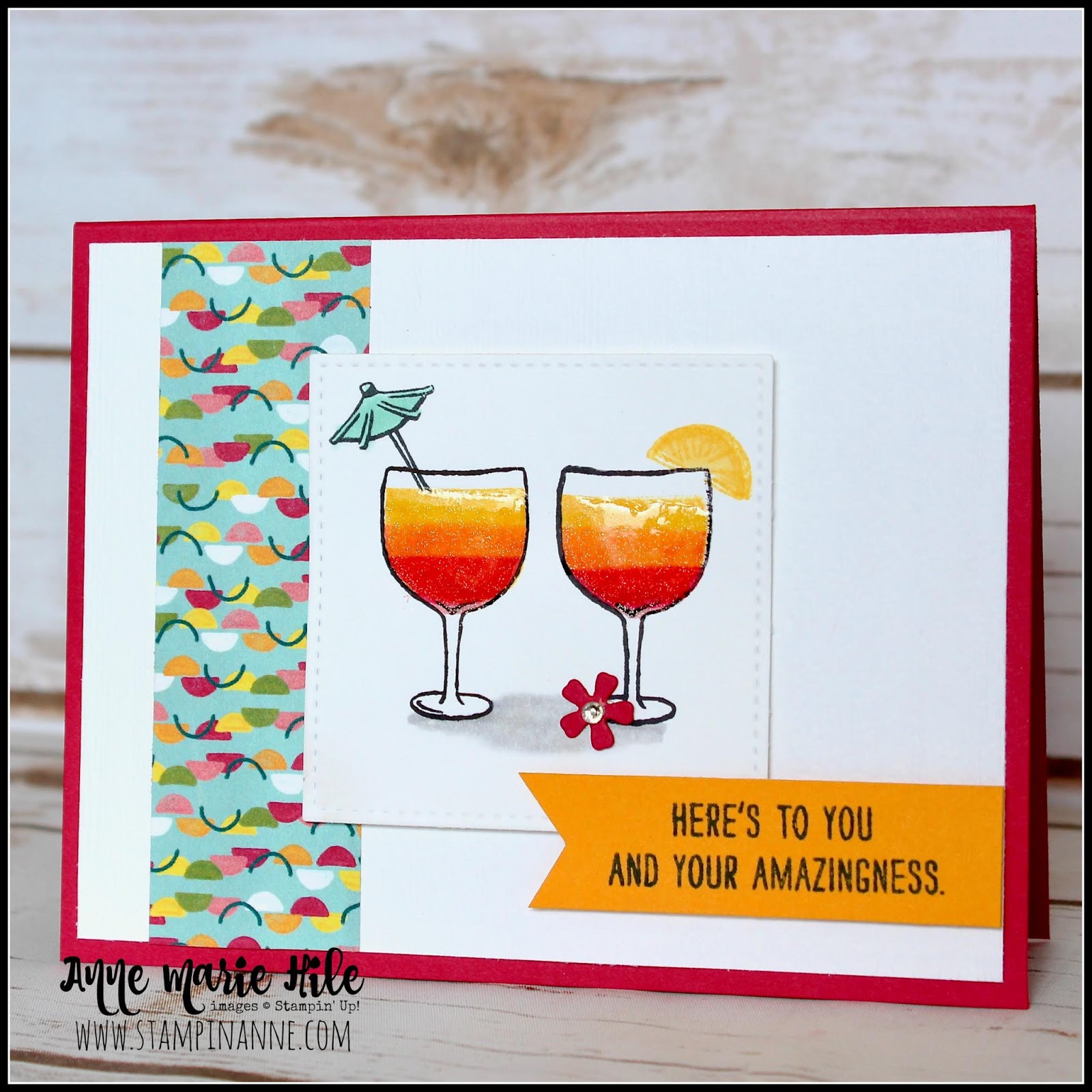 Stampin' Anne: Mixed Drinks Throwback for PP446
