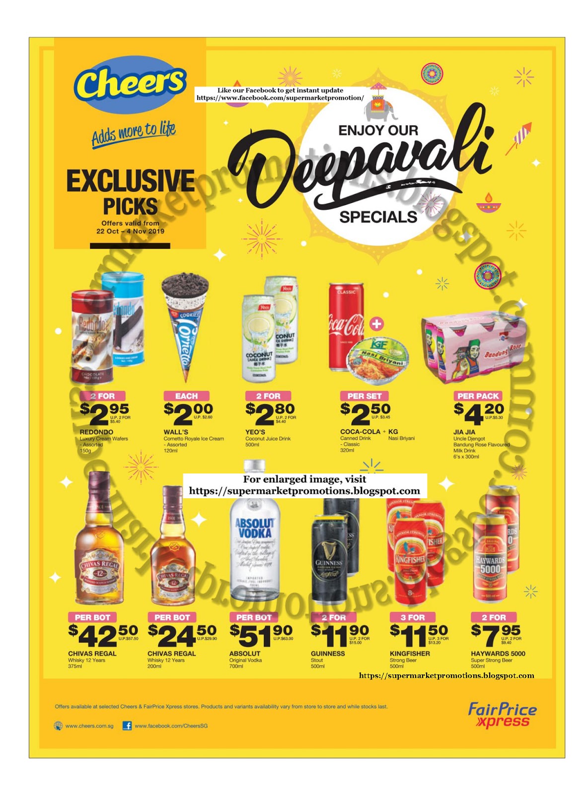 Cheers Deepavali Promotion 22 October - 04 November 2019 ~ Supermarket ...