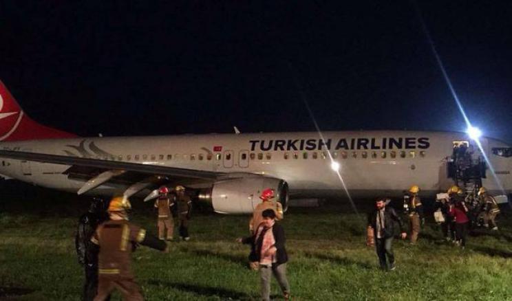 Turkish jet skids off runway at Pristina Airport