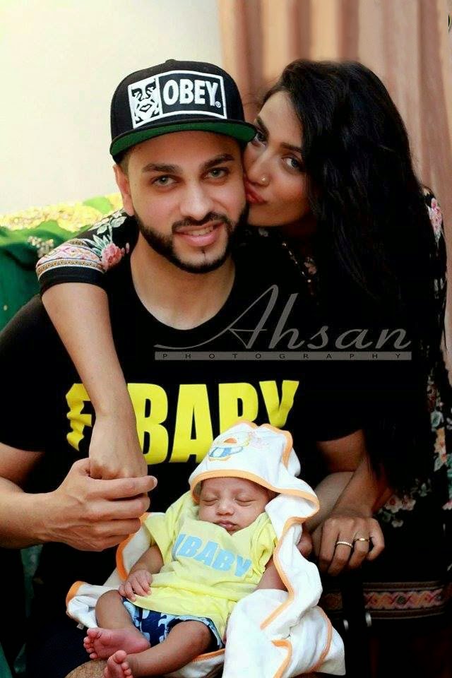 Mathira First Photoshoot with her Husband and Newly Born Son - Style ...