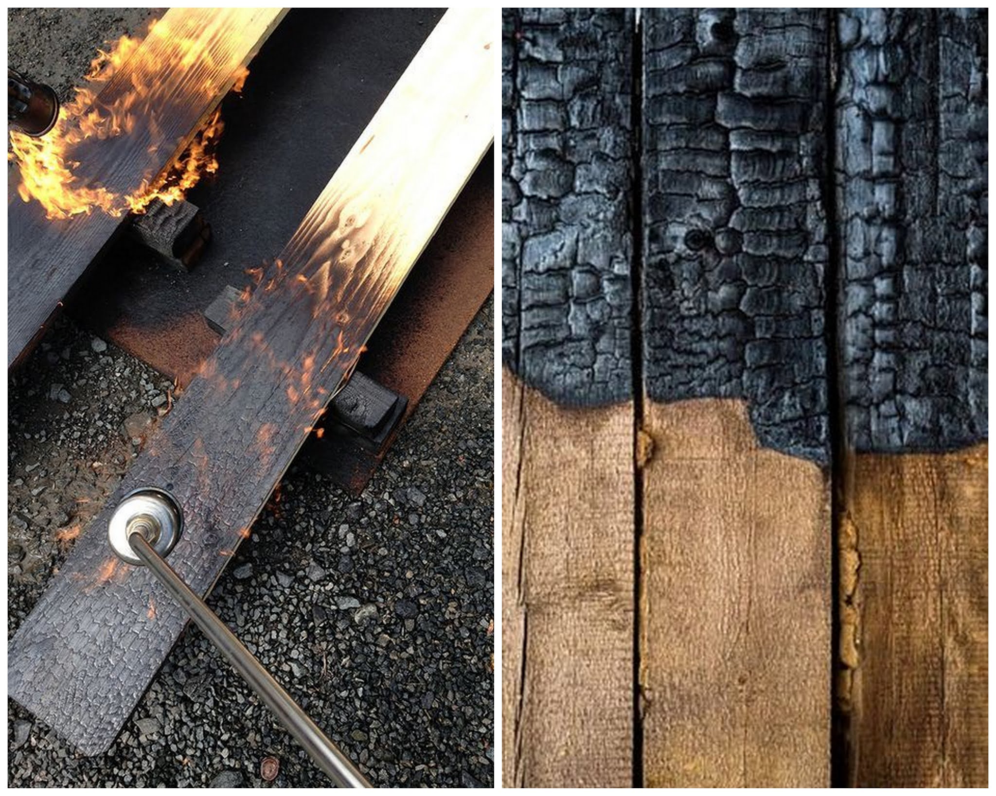 Επεξεργασία Ξύλου με την τεχνική Yakisugi (Shou Sugi Ban) | SOULOUPOSETO