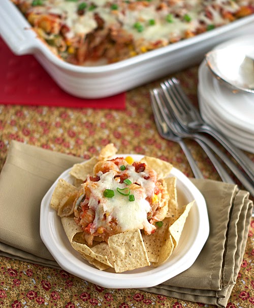 Nacho Pasta Bake ~ Heat Oven to 350