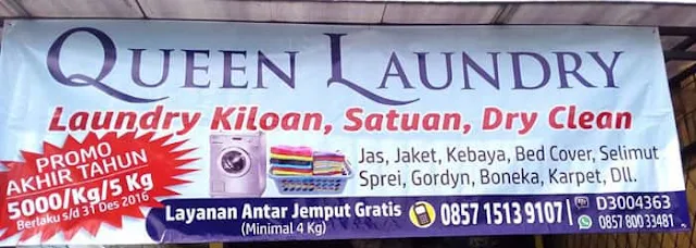 30 Contoh Spanduk Laundry Kiloan yang Menarik - KOSNGOSAN