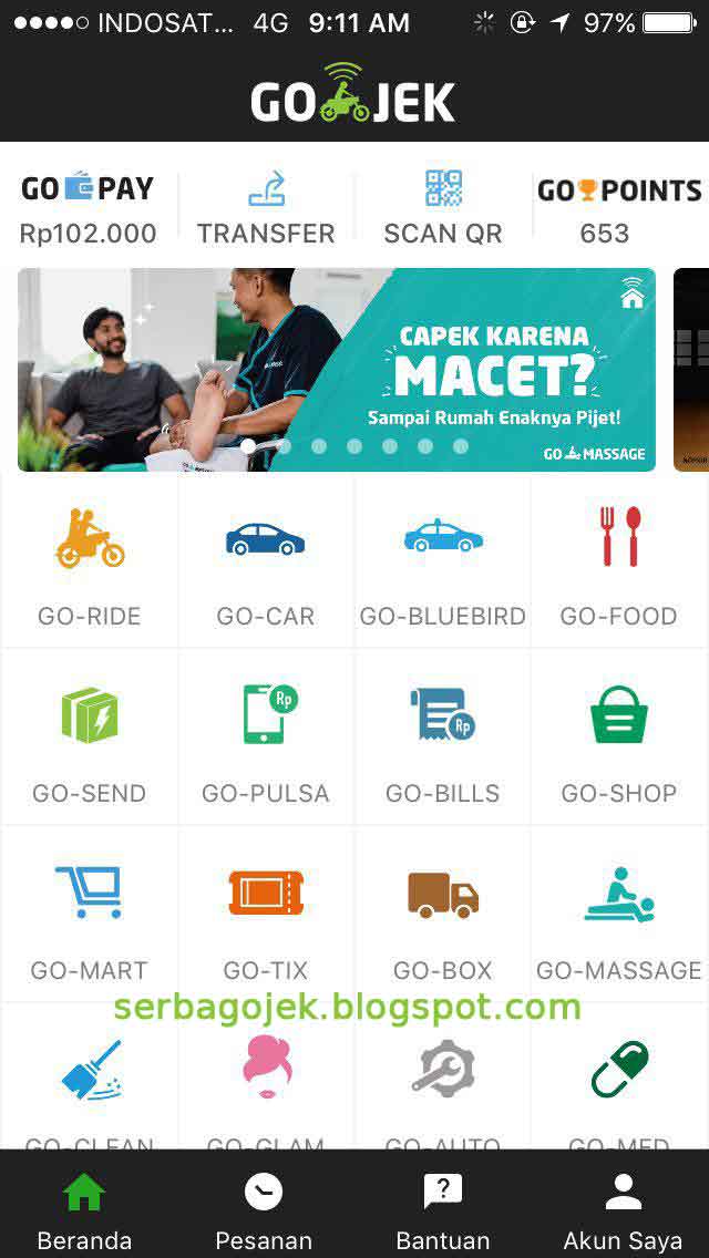 Cara Memesan Go Box Di GoJek