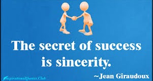 The best of the best: To understanding about meaning of sincerity