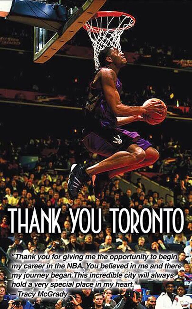 T-Mac homenajea su carrera en Raptors, Orlando y Rockets con 3 posters ...