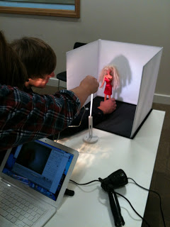 A2 Media Advanced Production - Rebecca Green: Filming our stop motion: