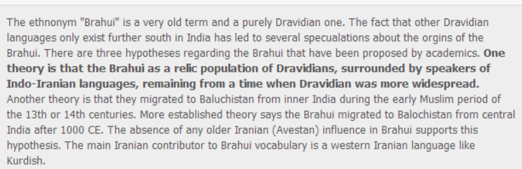 Is Brahui Language Is Really a Dravidan Language?.... : Brahui(Brahvi ...