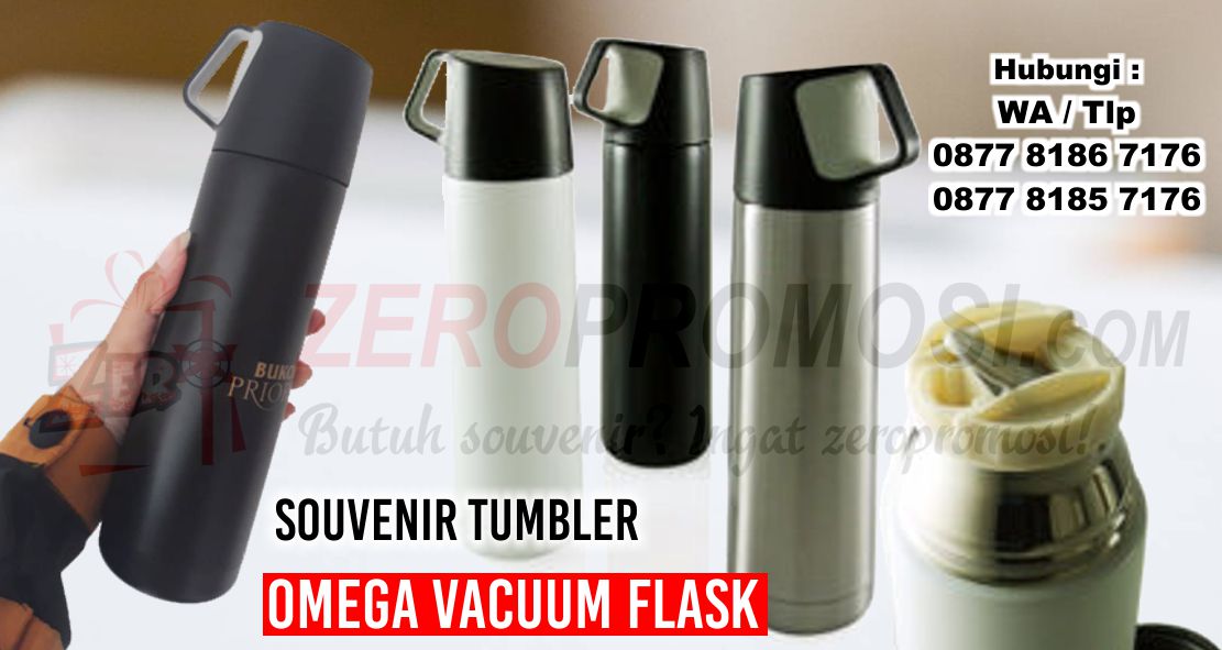Souvenir Tumbler Omega Vacuum Flask Mizzu 500ml | zeropromosi ...