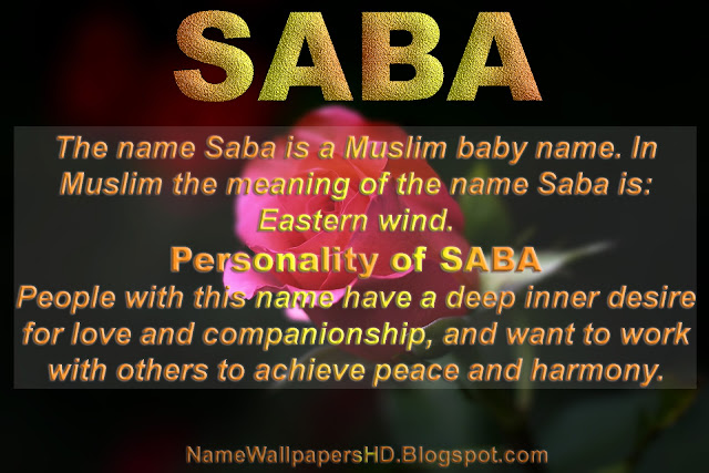 Saba Name Wallpapers Saba ~ Name Wallpapers HD Name Images Logo Name ...
