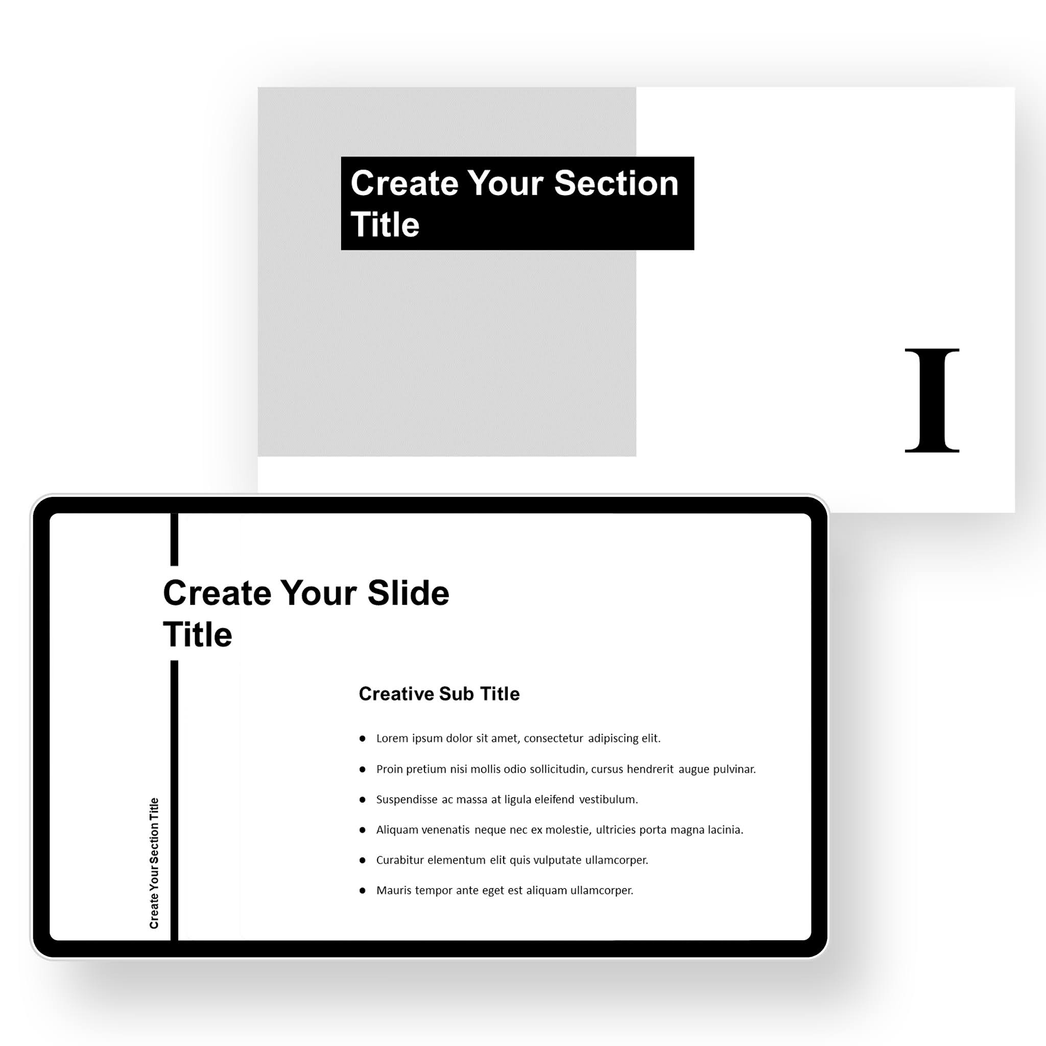 Vertical Line PowerPoint Templates - PowerPoint Free