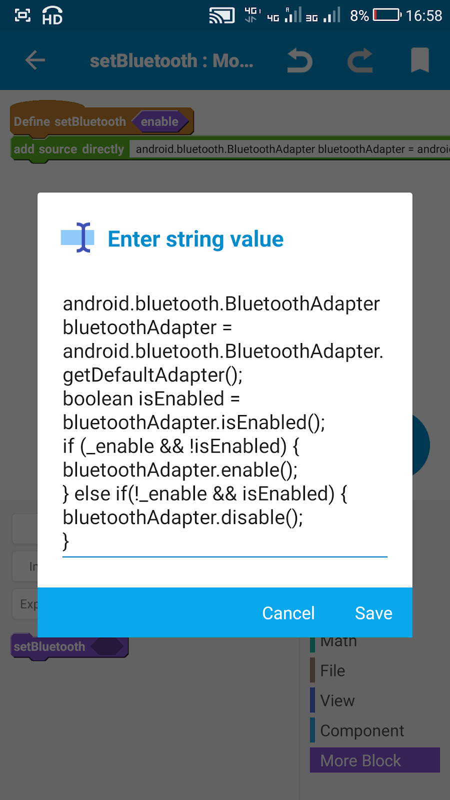 Create Bluetooth ON/OFF Switch