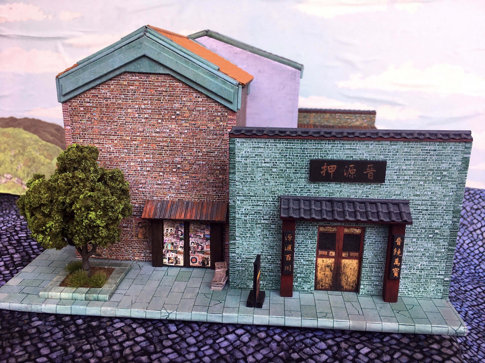 Major Thomas Foolery's War Room: Chinese Hutong Shops in 28mm