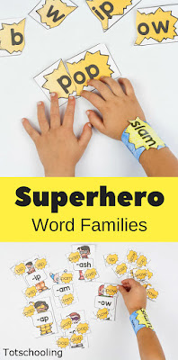 Superhero CVC Words: Read it, Build it, Write it | Totschooling ...