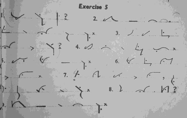 Exercise 5, Pitman New Era Shorthand ~ New ERA Pitman Exercises, Shorthand