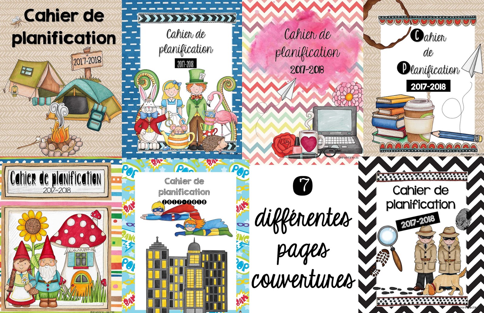 Mme Marie-Julie : Cahiers de planification... enfin