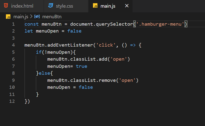Web Technology Creating Our Own Hamburger Menu Using Css