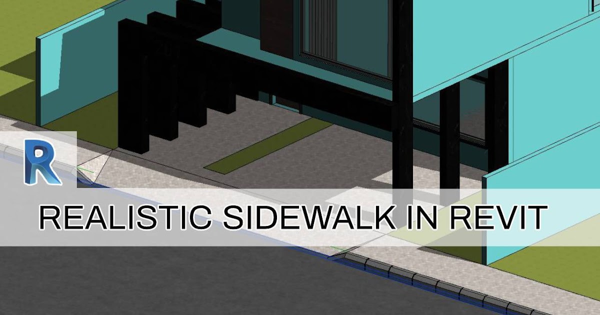 Realistic Sidewalk and Sidewalk Ramp in Revit - TEST.CADNEEDS
